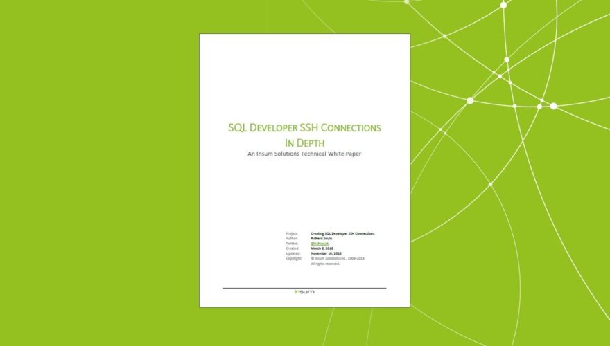 Sql Developer Ssh Connections In Depth 2 Insum