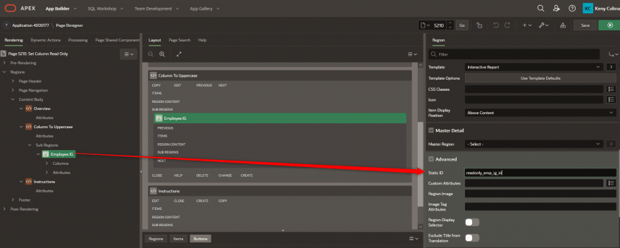 How to Set Specific Cells of Oracle APEX Interactive Grids to Read Only prior to 21.2 - Insum
